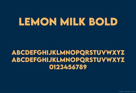 Lemon Milk Bold Font Free Download [ttf Otf] Wisabo Fonts