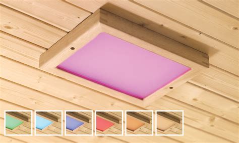 Karibu Saunaleuchte »LED-Farblichtanwendung Größe 2«, mit Fernbedienung ...