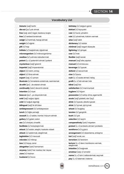 The Ultimate Vocabulary Builder - Remzi Hoca