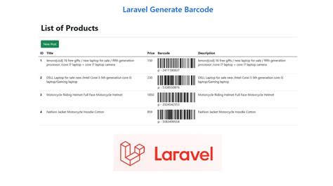 Laravel Generate Barcode Youtube
