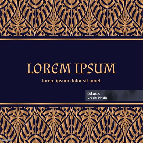 황금 럭셔리 배경입니다 로얄 패턴 카드 템플릿 벡터입니다 추상 깃털 초대 고풍스런에 대한 스톡 벡터 아트 및 기타 이미지 고풍스런 공작새 금색 Istock
