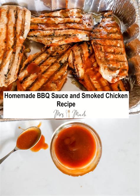 Homemade Bbq Sauce And Smoked Bbq Chicken Recipe
