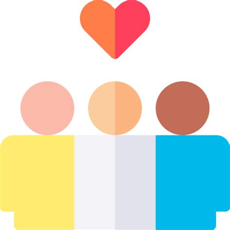 Friends Basic Rounded Flat Icon
