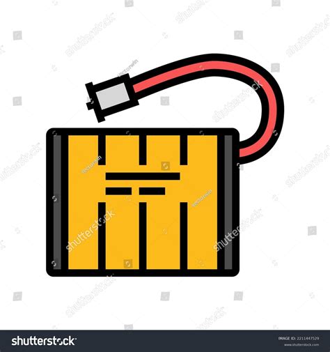 Lithium Ion Liion Battery Color Icon Stock Vector Royalty Free