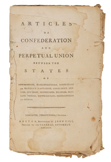 Articles Of Confederation The Said States Hereby Severally Enter