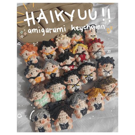 Jual Radjoet Co Amigurumi Haikyuu Gantungan Kunci Haikyuu Ganci