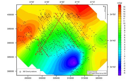 2 Bouguer Anomaly Of The Lough Neagh Survey Area Common Datum Is