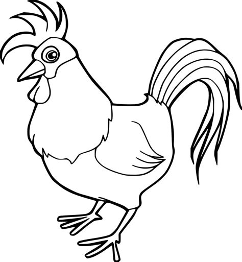 Dibujos De Un Gallo Animado Para Colorear Para Colorear Pintar E