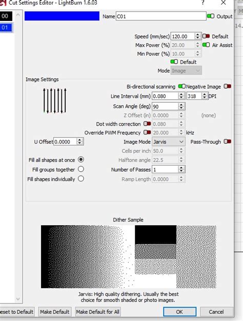 Overscanning Setting LightBurn Software Questions LightBurn