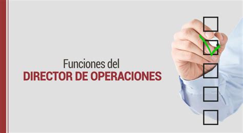 Director De Operaciones Coo Qué Es Y Qué Funciones Tiene