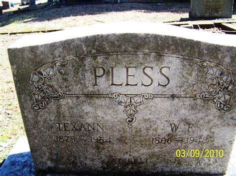 William Franklin Pless 1866 1948 Mémorial Find A Grave