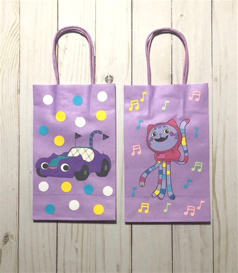 Gabbys Dollhouse Favor Bags Gabbys Dollhouse T Etsy