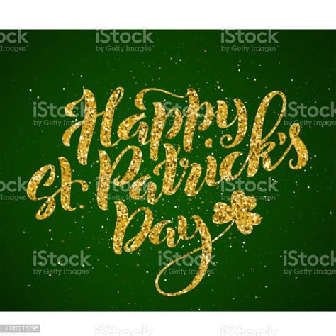 해피 세인트 패트릭 스 데이 카드 필기 레터링 템플릿 포스터입니다 벡터 0명에 대한 스톡 벡터 아트 및 기타 이미지 0명 3월 4가지 개체 Istock
