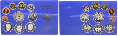 Deutschland BRD Kurssätze 1Pf bis 5 DM BRD Kurssatz Einzelplatte