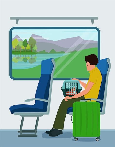 Um Homem Viaja Com Seu Gato Em Uma Transportadora Regras Para O