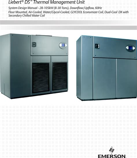 Emerson Liebert Ds Precision Cooling System 28 105kw Technical Specifications
