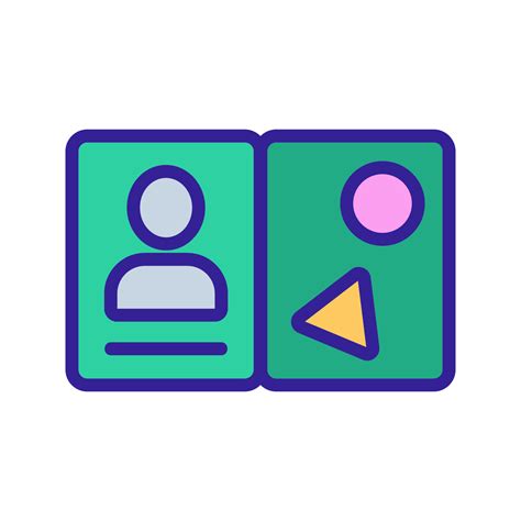 Pass Icon Vektor Isolierte Kontursymbolillustration 9763987 Vektor