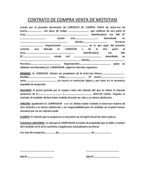 Modelo De Carta De Compra Y Venta De Moto Muitos Modelos My Xxx Hot Girl