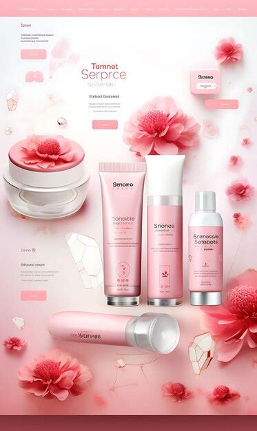 Premium Photo Design Of High End Skincare Set Packaging With A Soft