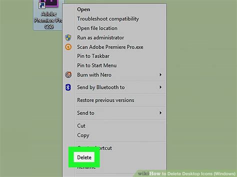 How To Delete Desktop Icons Windows 4 Steps With Pictures