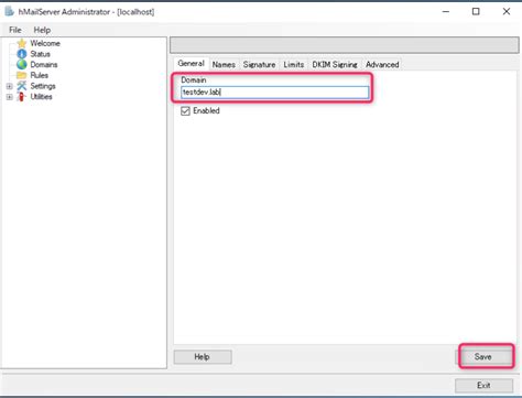 Hmailserverでローカルのメールテスト環境を準備する