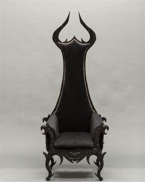 Devil Horn Throne Chair For Sale Gothic Furniture Gothic Chair