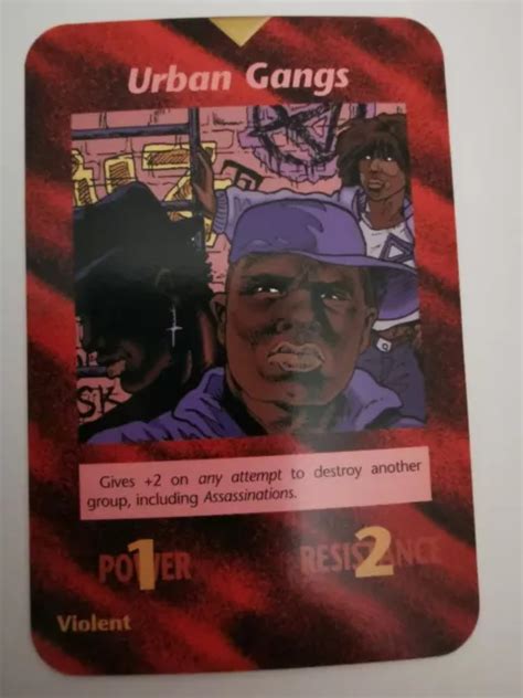 Urban Gangs Card Unlimited New World Order Inwo Illuminati Game Eur 2