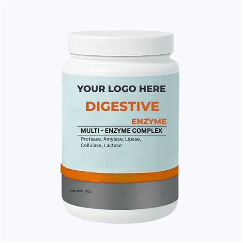 Digestive Enzyme Complex Powder Orange Flavour For Indigestion Gas