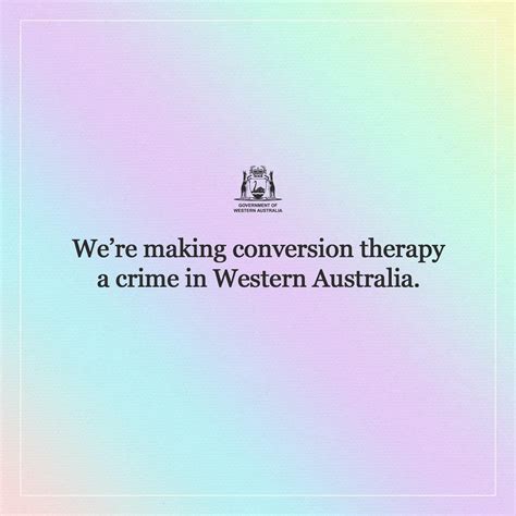 Conversion Therapy To Be A Crime In Western Australia Rperth
