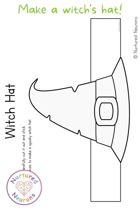 Simple Witch Hat Craft Paper Crown Templates Nurtured Neurons Artofit