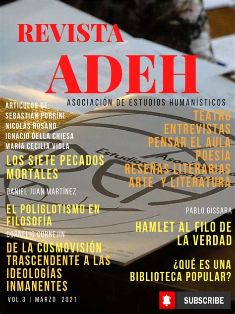 Revista Adeh N°3 Pdf Aldea Bibliotecas