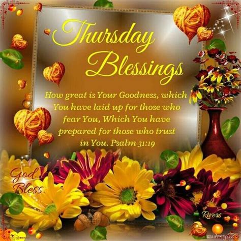 Thursday Blessings Psalm Thankful Thursday Good Morning