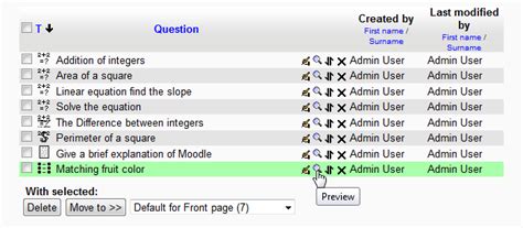 Setting Up A Matching Question In Moodle 2 3 Inmotion Hosting