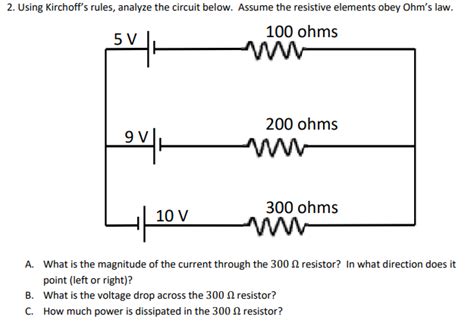 solved using kirchoff s rules analyze the circuit below