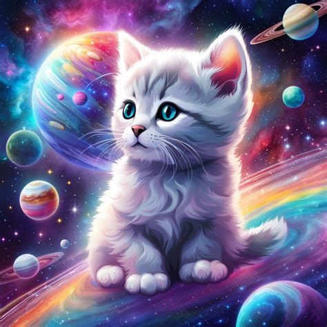Cosmic Kitten Ai Generated Artwork Nightcafe Creator