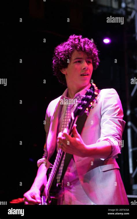 Nick Jonas Of The The Jonas Brothers Performs On Stage At The Carling