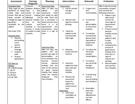 Ncp 2 Pdf Wound Diabetes