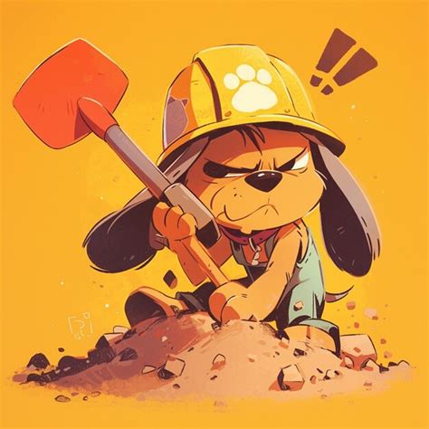 Premium Vector Cocker Jack Digging For Buried Treasure