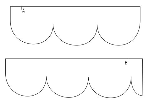 Scallop Edge Pattern Template Templates Printable Free Printable