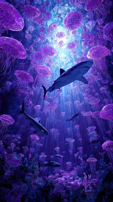 Can A Jellyfish Kill A Shark In 2025 Scenery Wallpaper Cool