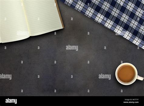 Open Book Coffee Cup Table Blank Hi Res Stock Photography And Images Alamy