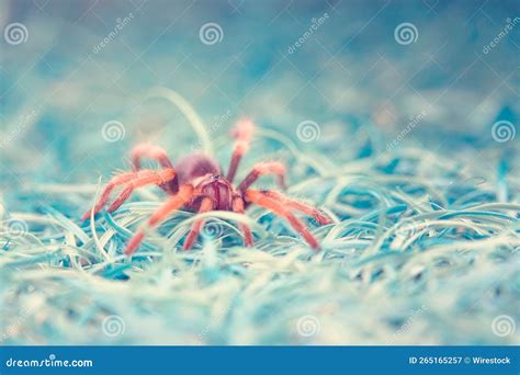 Closeup Of A Mexican Fire Legs Tarantula Mexican Rustleg Venomous