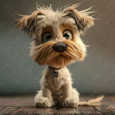 Premium Photo Animated Character 3d Image Of Boarder Terrier Brussels