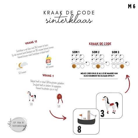 Kraak De Code Sinterklaas M6 Juf Van De Bovenbouw