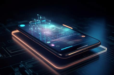 Premium AI Image Mobile App Concept Generate Ai
