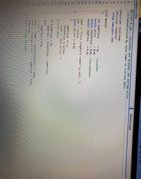 Solved LAB 7 6 Debug Solution File First Run The Program Chegg