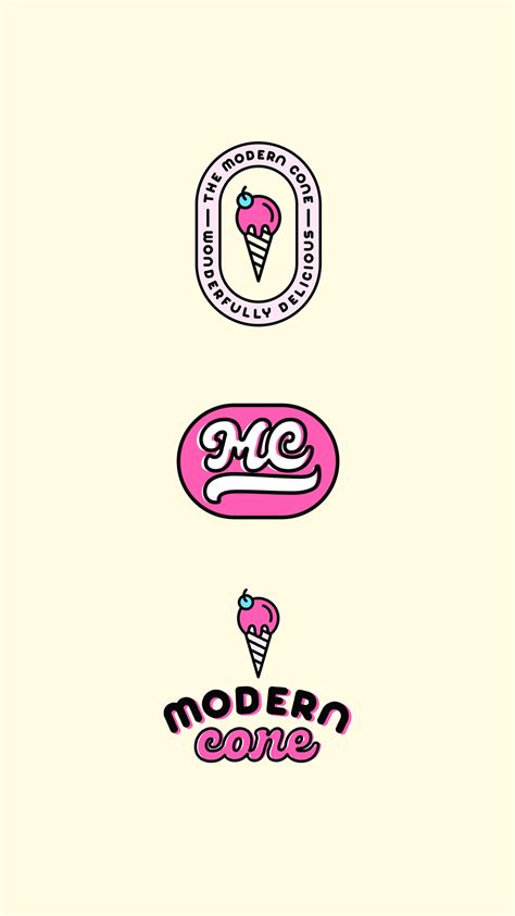 Logo Ideas For An Ice Cream Shop Branding Design Logo Branding