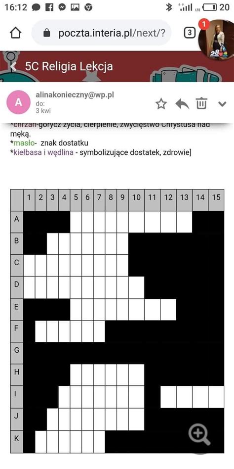 Prosze o rozwiazanie krzyzówki Brainly pl