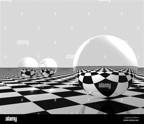 Reflective Spheres 2 Stock Photo Alamy