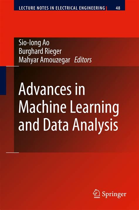 advances in machine learning and data analysis lecture